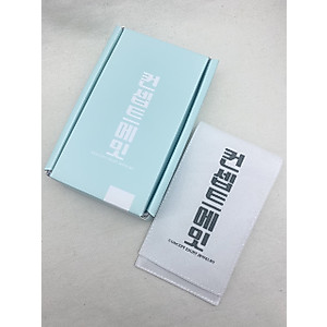 Concept8 colored long drop earrings with 925 silver post made in korea (Emerald)