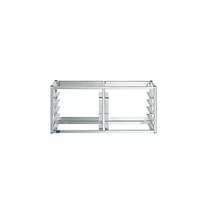 Express KitchQuip WALL MOUNTED SHEET BUN PAN RACK - FITS 10 HALF PANS - 40" X 13" X 18" | ALUMINIUM | NSF