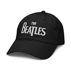 The Beatles - White Logo Adjustable Baseball Hat
