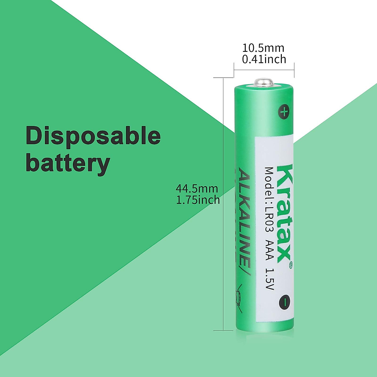 Kratax 24 Count AAA Alkaline Batteries AAA Alkaline Batteries, Long-Lasting, All-Purpose Triple A Battery for Household and Business