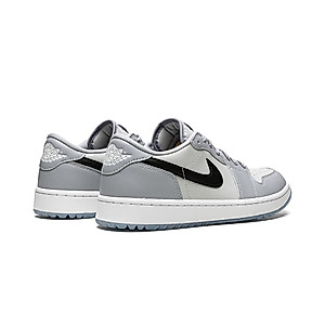 NIKE Men's Air Jordan 1 Low Shoes, Wolf Grey Black Photon Dust Wh, 15