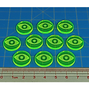 LITKO Space Fighter 2nd Edition Tokens | Compatible with Star Wars: X-Wing Miniatures Game | Pack of 10 (Circular Focus Tokens)