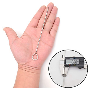 HONSHEN Turkey Lacers for Trussing Turkey,6 inches Stainless Steel metal skewers,Set of 12