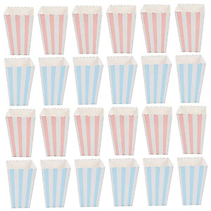 ULTECHNOVO 24pcs Popcorn Boxes Popcorn Box Sandwich Container Snacks Container Food Tray Birthday Party Paper Pallets Party Paper Box Movie Theater Popcorn Boxes Carnival Party Snack Buckets
