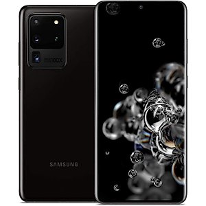 SAMSUNG Galaxy S20 Ultra 5G, US Version, 128GB, Cosmic Black - T-Mobile (Renewed)