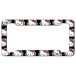 Chroma Graphics 42558 Hello Kitty Emoji Heads Plastic Frame, 12.5x6.25x0.2, Black/White/Red