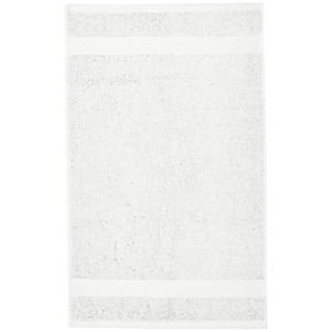 Amazon Basics Fade-Resistant Cotton Hand Towel - 6-Pack, White, 12" L x 7" W
