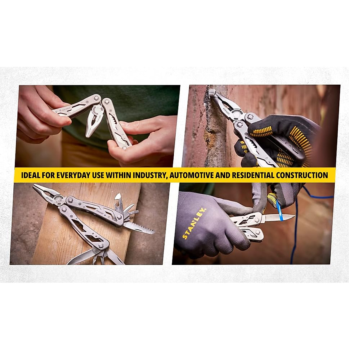 STANLEY Multitool, 12-in-1, Stainless Steel, Black Pouch (84-519K)