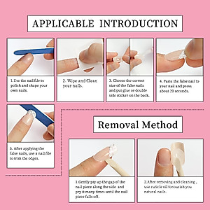 ELEVENAIL Matte Black Silver Metallic French Press on False Nails Medium Length Square Salon DIY Manicure Reusable Fake Acrylic Christmas Nail Art Tips with Jelly Adhesive Tabs Nail File