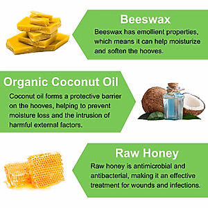 Pure Sole Hoof Wax - Hoof Putty Wax That Helps Heal and Protect Your Horse's Hooves - Perfect for Horse Hoof Wall Separation, Cracks, Crevices and White Line - 7 oz. tin