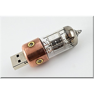 Handmade 64GB Green Porthole Pentode Electron Vacuum Tube USB Flash Drive. Steampunk/Industrial Style