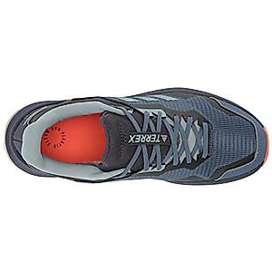 adidas Men's Terrex Trailrider Trail Running Shoe, Wonder Steel/Magic Grey Met/Impact Orange, 10