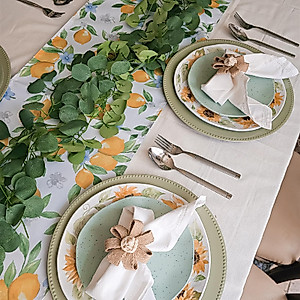 CQURE 20Pcs Eucalyptus Garland,Artificial Eucalyptus Leaves Faux Eucalyptus Garland Bulk Greenery Leaf Garland Table Runner Wreath Vines for Wedding Party Table Fireplace Bedroom Wall Room Decor