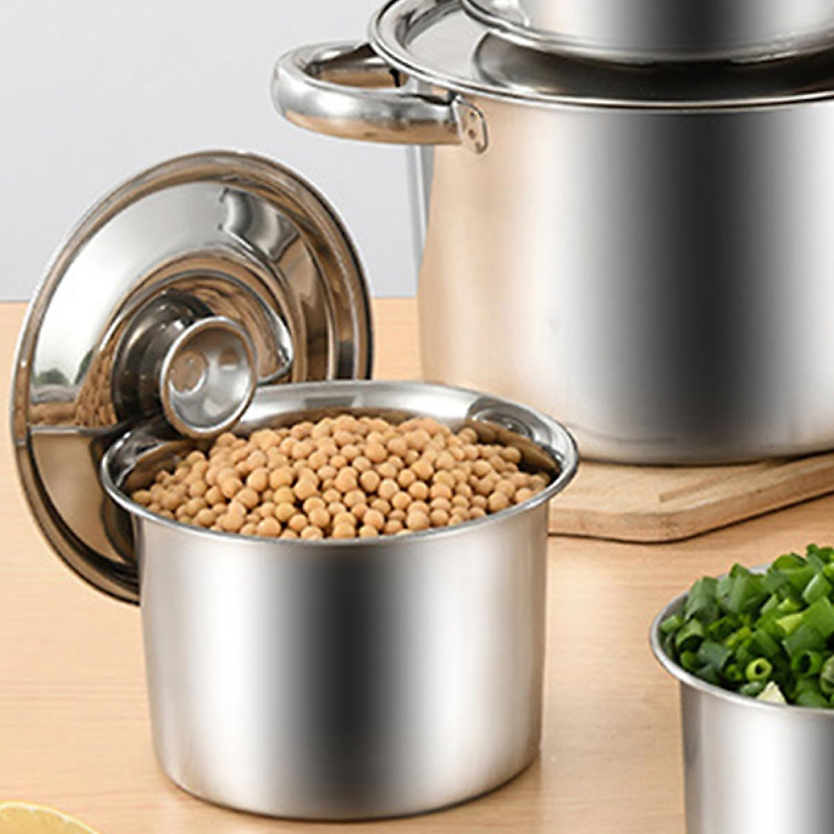 Milisten Stainless Steel Taste Cup Lid Skillet Wok 8 Inch Cup Cover Oil Pot Lid Frying Pan Lid Pan Cover Universal Pot Lid for Pots and Pans Filter with Cover