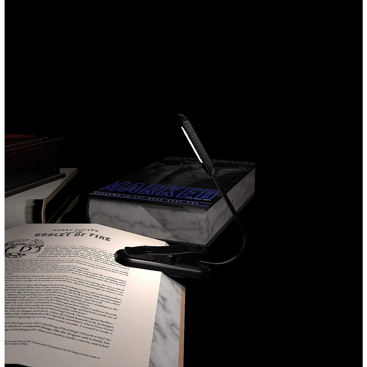 ZYK Book Light, 12 LED USB Rechargeable Reading Light with 3-Level Brightness for Eye Protection Night Reading Lamp