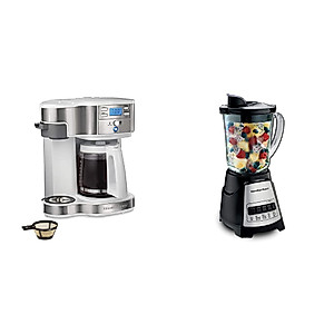 Hamilton Beach 12 Cup Programmable Coffee Maker + Blender for Shakes and Smoothies