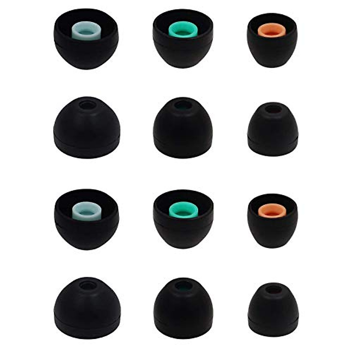 ALXCD Eartips Compatible with Sony in-Ear Headset, S/M/L 6 Pairs Soft Silicone Ear Tips, Compatible with Sony in-Ear Headphones MDR-XB50AP WF-1000XM3 XBA-H1 WF-XB700 WF-SP800N, etc. SML 6 Pairs Black