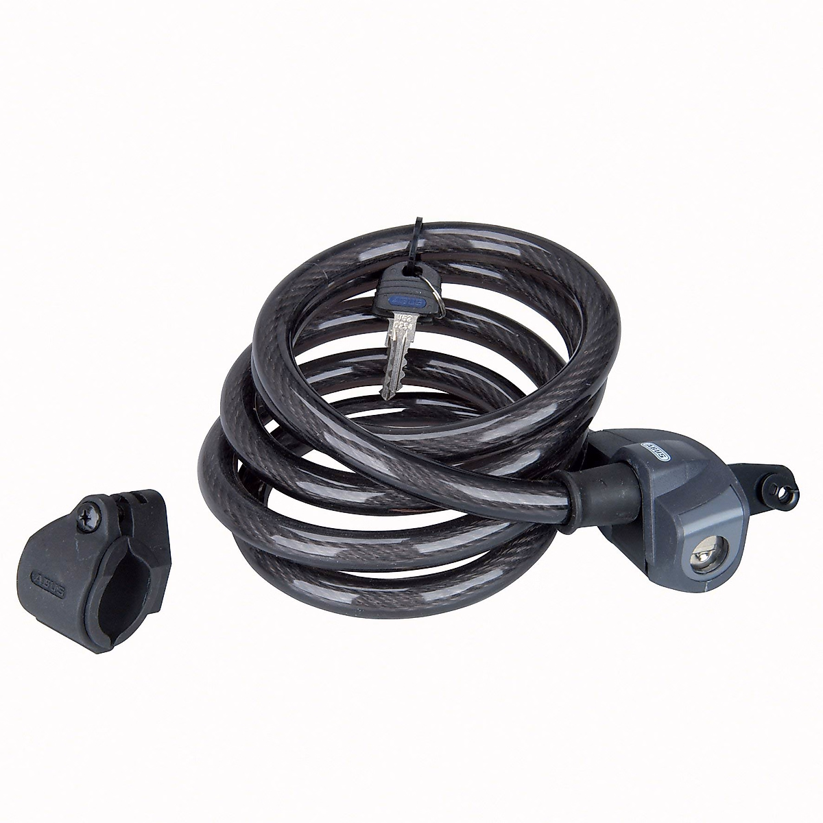ABUS 61919 Bicycle Spiral Cable Lock Dark Grey