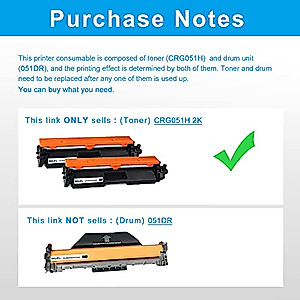 LCL Compatible Toner Cartridge Replacement for Canon 051H CRG051H CRG-051H 2169C001 4100 Pages LBP162dw MF264dw MF267dw MF269dw LBP160 MF260 (2-Pack Black)