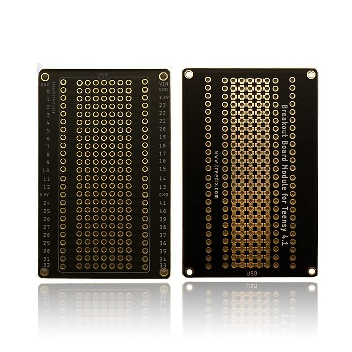 Treedix Breakout Board Module with Pin Board for Teensy 4.1/3.5/3.6 Compatible with Arduino