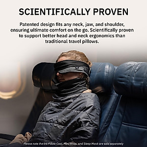 trtl Pillow - Scientifically Proven Super Soft Neck Support Travel Pillow - Machine Washable (Grey)…