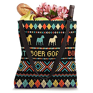 BOER GOAT Love Pattern Tribal Vintage Retro Classic Tote Bag
