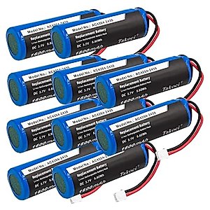 SCESMIA 10pcs Replacement Battery for D700 D760 D730 D740 D750 D755 D600 Barcode Scanner, Fits AC4204-2431 1610-00022 AC4204-2430 AC4204-2432 3.7 V 1600 mAh