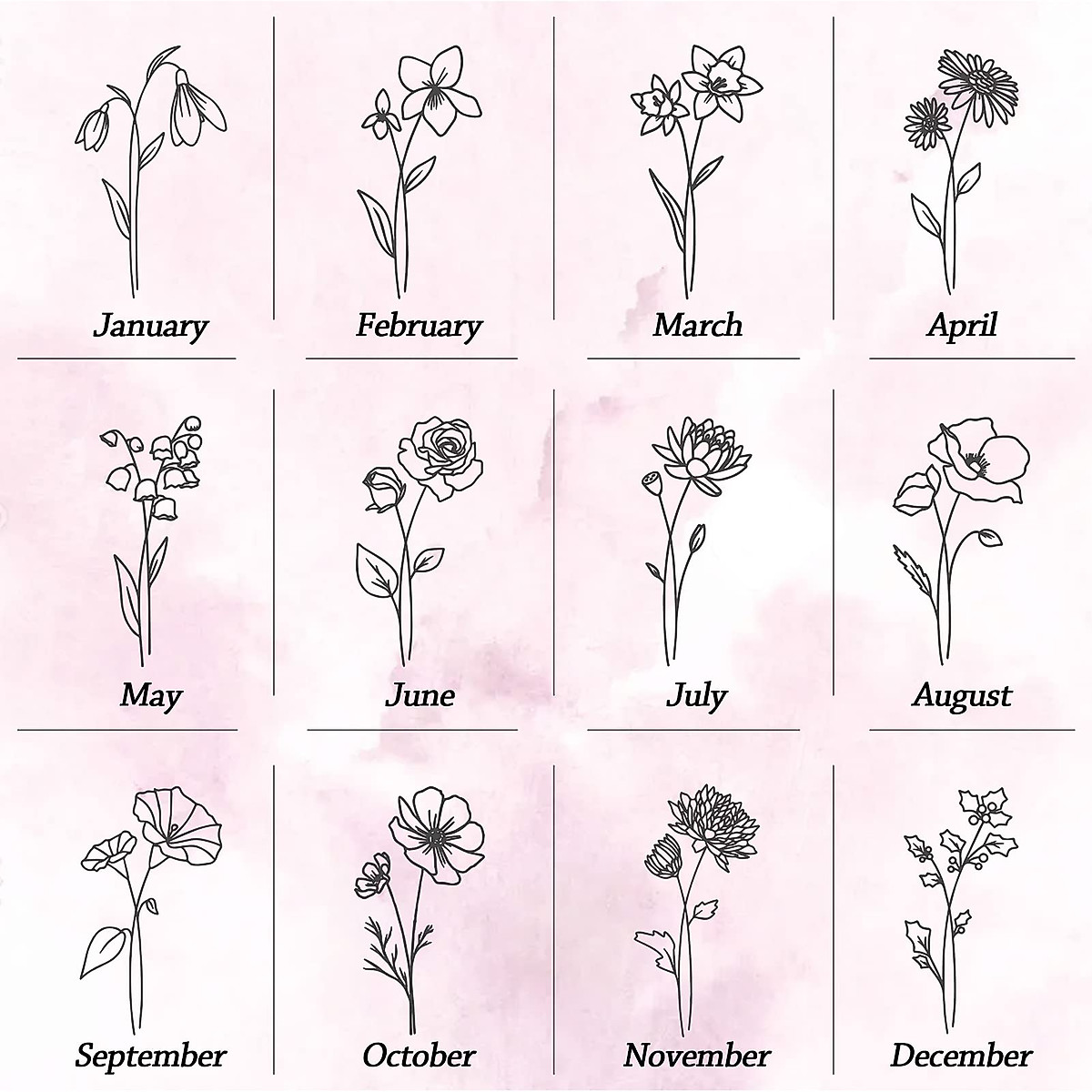 Party-rainday Bridesmaid Proposal Gifts Custom Leather Jewelry Box, Birth Flower Travel Jewelry Case Ring Box, Personalized Jewelry Organizer (Champagne)