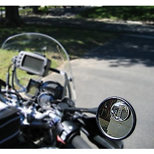 Zento Deals Pack of Two 2 Inch Stick-on Rearview Blind Spot Mirrors Aluminum Border Thin Car Mirrors