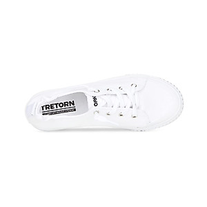 TRETORN Meg Womens Slip On Sneakers | Scrunch Back Slide Cushioned Insole & Rubber Outsole, White, 6