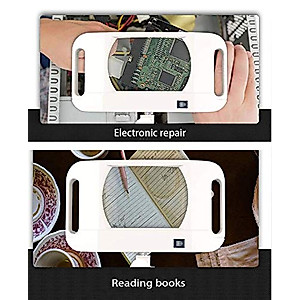 Magnifier, Makeup Light Magnifying Lamp with Stand Clamp Manicure Skincare Beauty Cosmetic Tattoo Manicure 10x Lighted Folding Magnifier Cold Light Salon Spa