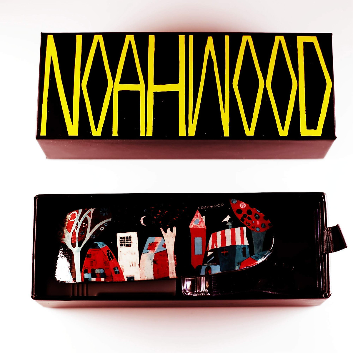 Christmas packaging NOAHWOOD 8s Fingerboard Complete (NW8s 360flip 97x34mm Handmade Maple Wooden Deck + NW ii Prince Trucks 34mm + NWiii Logo Wheels Christmas Eve II