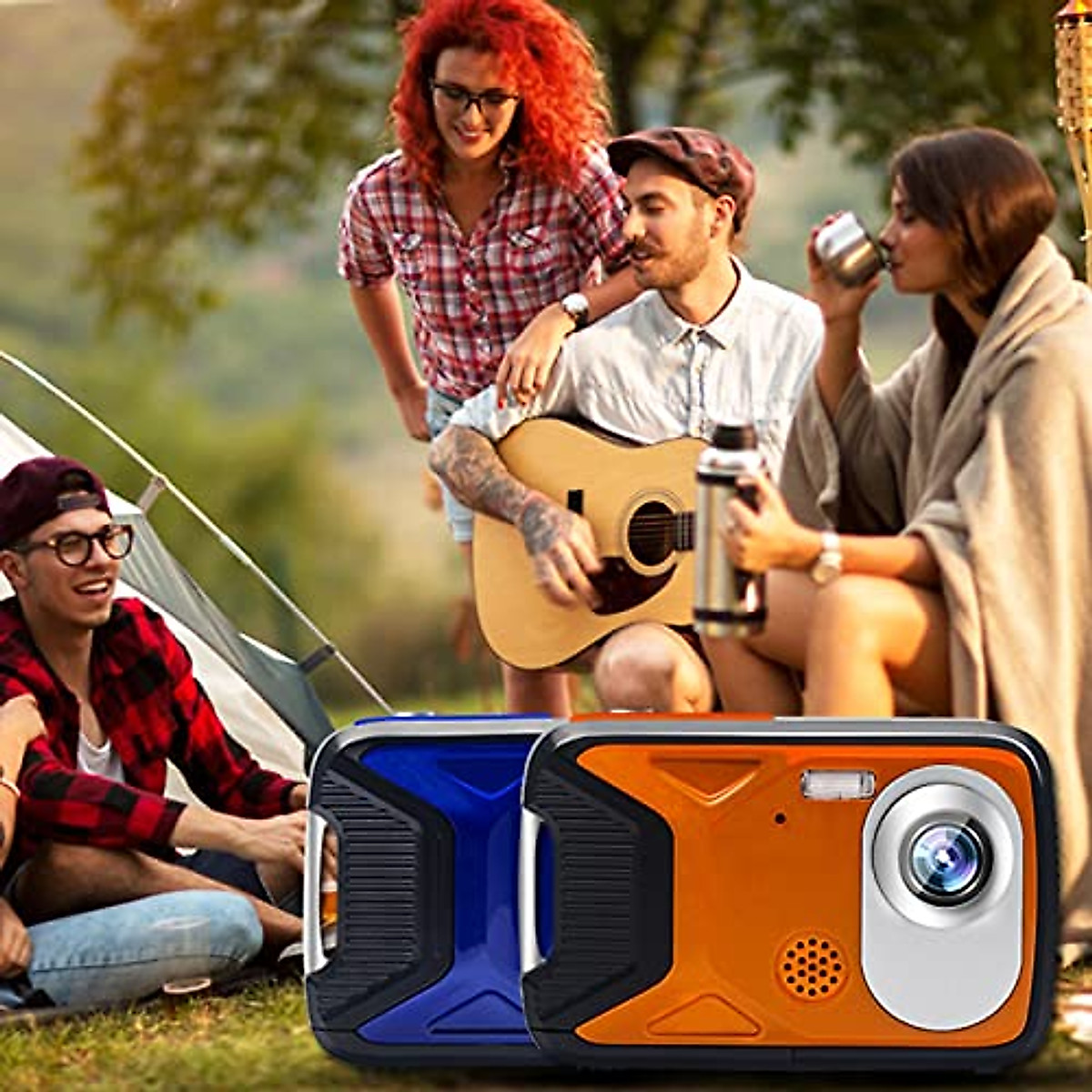 HOVTOIL Waterproof Camera Underwater Cameras for Snorkeling Support TF Card 16FT 8X Digital Zoom Waterproof Digital Camera Large Screen Optical Zoom Camera Dark Orange