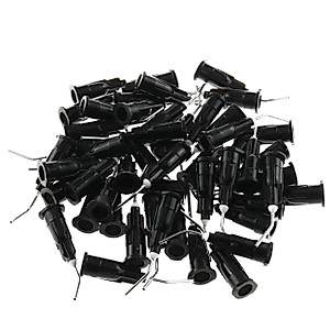 CSNSD Bent Dispensing Tip Needle 150PCS 20 Gauge Black Disposale Dental Pre-Bent Blunt Tip Irrigation Needle Tips for Oil or Glue Applicator