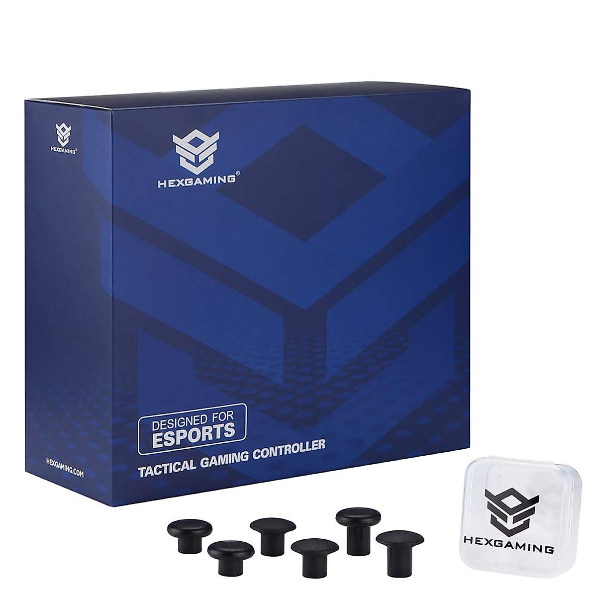 HexGaming Custom Esport Blade Controller 2 Paddle Buttons & Interchangeable Thumbsticks & Triggers Stop Compatible with Xbox Series X/S Custom Controller PC Wireles FPS Gaming Gamepad - WWII US