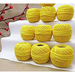 S2J Set of 10 Pcs Cotton Crochet Knitting Thread Tatting Yarn Embroidery Ball