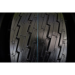 Antego Tire & Wheel 18x8.50-8 Tires on 8x7 Beige/Tan Wheel Assemblies for Golf Carts and Lawn Mowers (Set of 4)