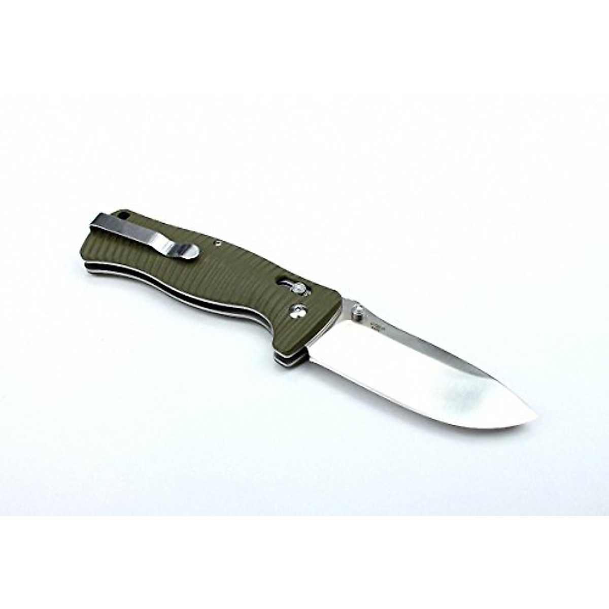 Ganzo G720-GR Tactical Folding Knife Window Breaker 440C Blade Army Green G10 Handle w/Paper Box & Draw String Bag G720