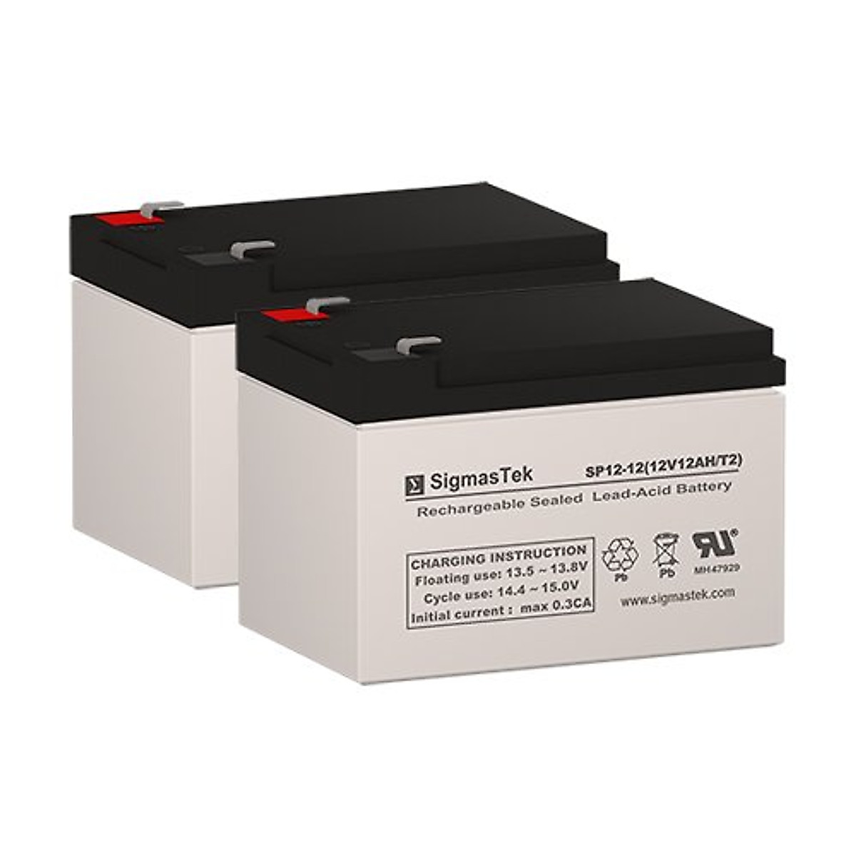 Electra Scooter Scoot-n-Go 12 Volt 12 AmpH Replacement Scooter Batteries - Set of 2