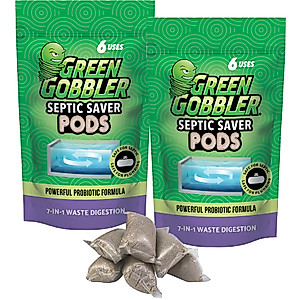 Septic Tank Treatment Packets | 12 Uses | 1 Year Septic Tank Supply | Natural Bacteria | Made in USA