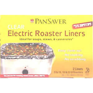 Pansaver Electric Roaster Liners, 3 Box Bundle (Liners for 6 Roasters) Includes Instructions & Video Link. Fits 16, 18 & 22 Quart Roasters.