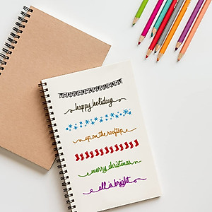 Christmas Snowflake Clear Stamps for Card Making and Journaling, Xmas Socking Silicone Stamps Merry Christmas Words Rubber Stamps for Scrapbooking DIY Cards Album Crafts Supplies