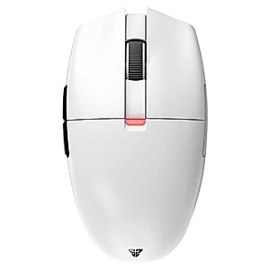 Fantech ARIA XD7 Wireless Gaming Mouse - Pixart 3395 Gaming Sensor 26000 DPI, KAILH GM8.0 Switches, Super Lightweight 59 Grams and Ambidextrous Egg Shape, 3-Mode Connectivity, White