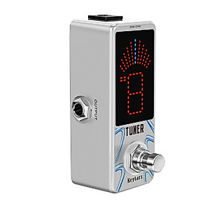 Keytars High Precision Guitar Chromatic Tuner Pedal Ture Bypass Tiny Size, KTS-910