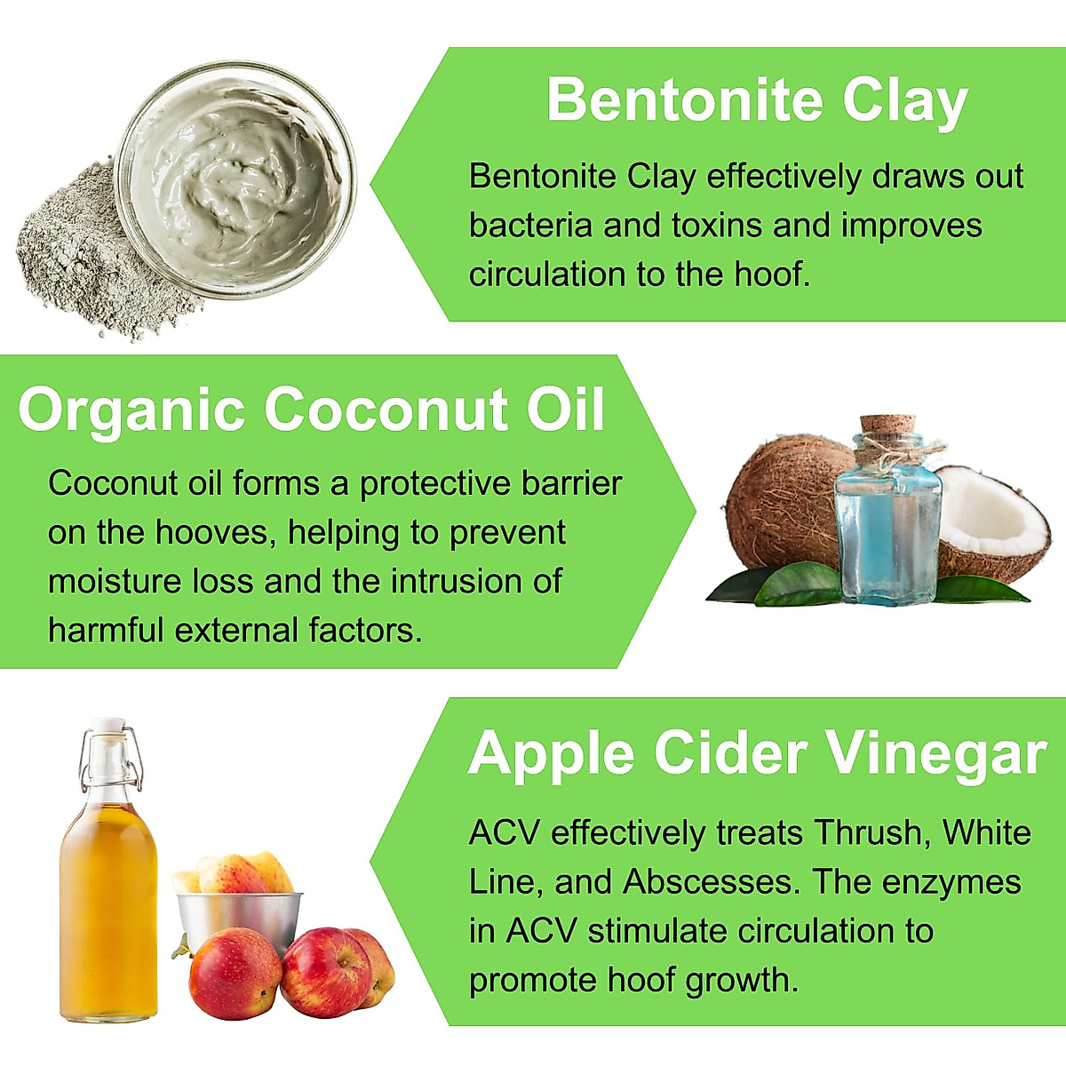 Pure Sole Hoof Mud - an All Natural Hoof Clay for Horses - an Effective Horse Hoof Care Product for Thrush Treatment, White Line, and Hoof Wall Separation. Use Regularly for A Healthy Hoof - 16oz.