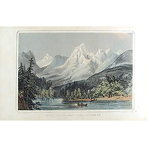 The Rocky Mountains from the Columbia River looking N.W.