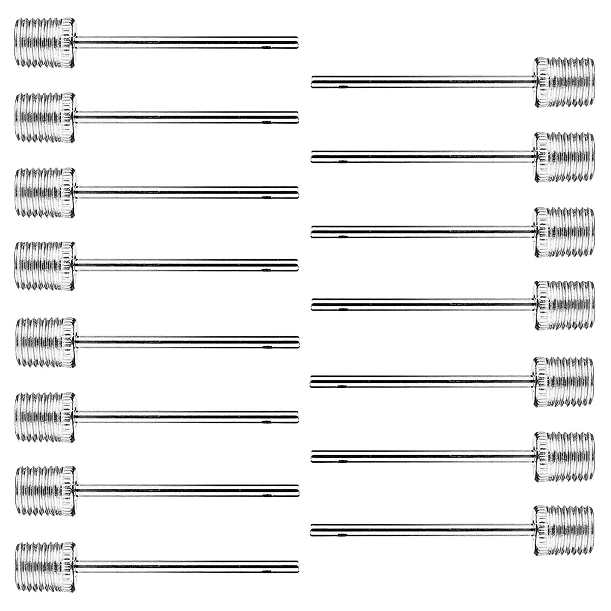 Mobi Lock Ball Pump Inflation Needle (Pack of 15) - Stainless Steel Air Pump Needles - Ideal for Blowing Up Football, Basketball, Volleyball, and All Other Sports Balls
