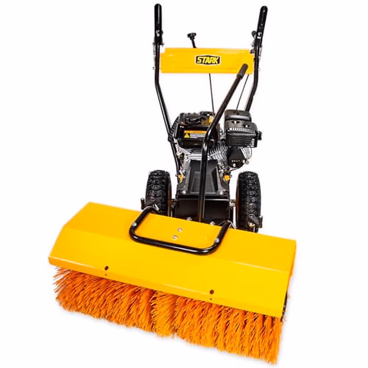 Stark USA Dirt/Debris Power Sweeper 31" Brush Broom in Clearing Path 7HP Engine Gas Walk-Behind for Leaves, Dirt, and Gravel