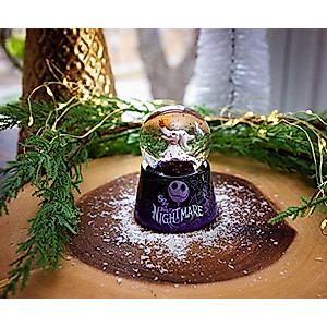 Disney The Nightmare Before Christmas Zero 3-Inch Mini Light-Up Snow Globe with Swirling Glitter