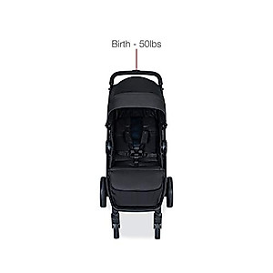 Britax B-Clever Compact Stroller, Cool Flow Teal - One Hand Fold, Ventilated Seating Area, All Wheel Suspension